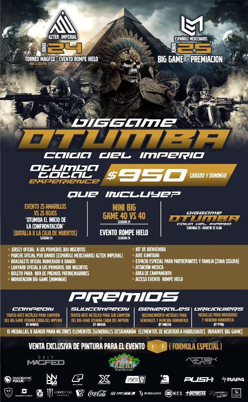 BIG GAME AZTEK WAR – Revista + Deportes